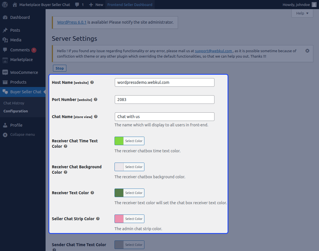 Wordpress Woocommerce Marketplace Buyer Seller Chat Plugin By Webkul
